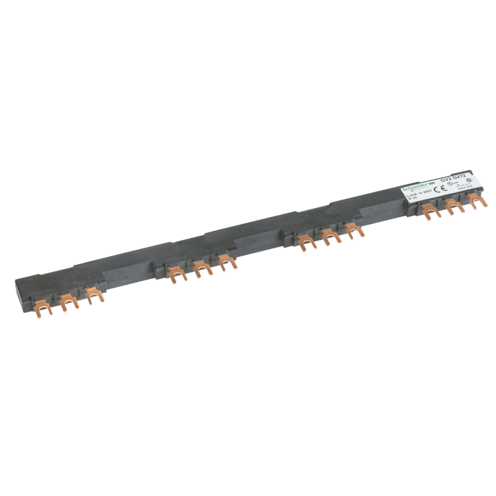 GV2G554 Linergy FT, Comb busbar, 63A, 5 tap-offs, 54mm pitch - Egy Volt