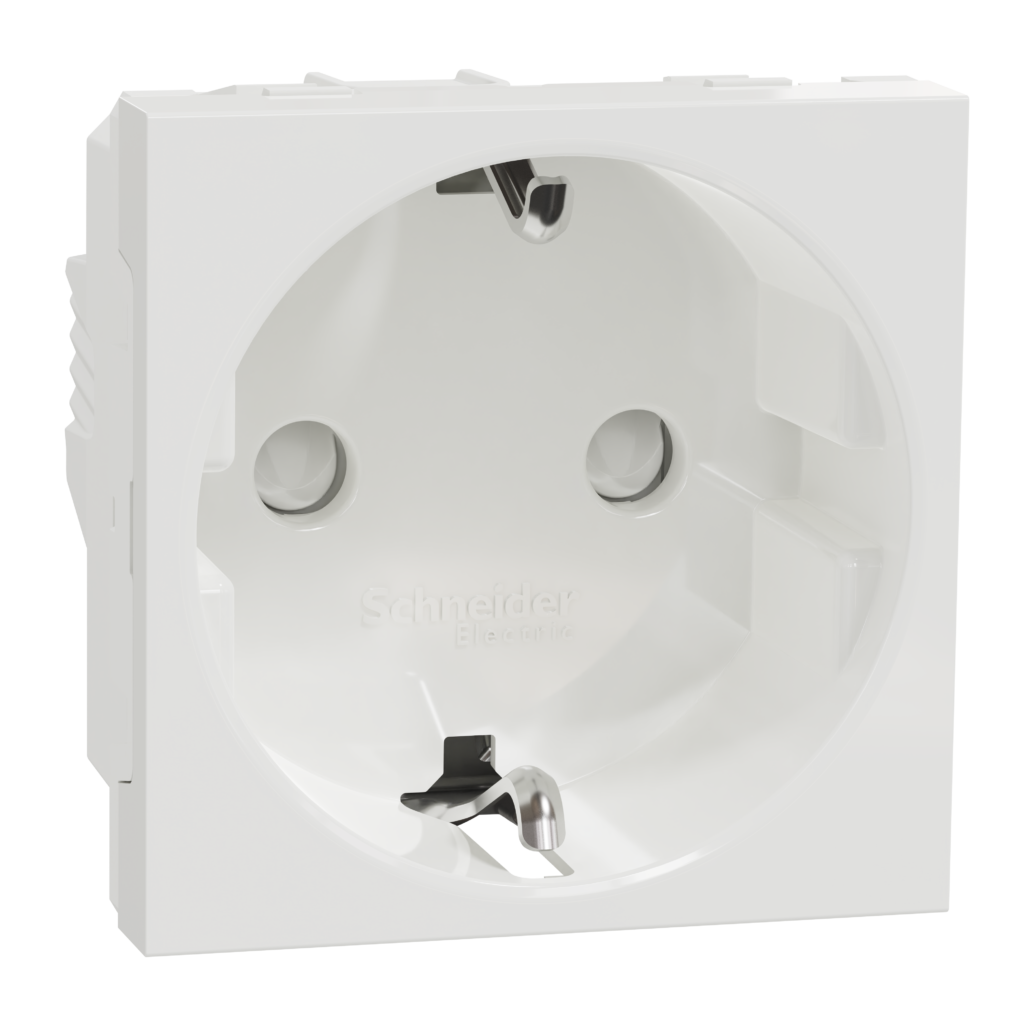 NU303718 Socket-outlet, New Unica, 2P+E, 16A, Schuko, with shutter ...